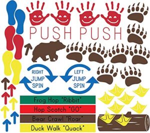 deluxe school & classroom sensory path kit – with 65 custom vinyl decals