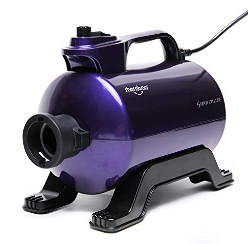 shernbao High Velocity Professional Dog Pet Grooming Hair Drying Force Dryer Blower 5.0HP (Super Cyclone) SHD-2600P (Purple)