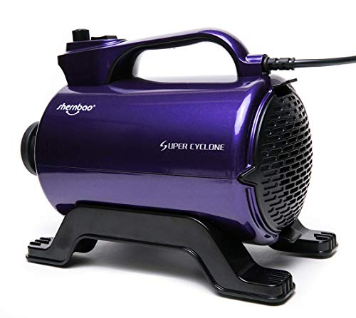 shernbao High Velocity Professional Dog Pet Grooming Hair Drying Force Dryer Blower 5.0HP (Super Cyclone) SHD-2600P (Purple)