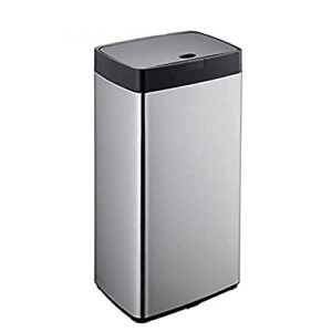 simpli-magic sensor trash can automatic touchless kitchen garbage bin, stainless steel, 13 gallon