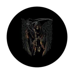 Angel of Death Grim Reaper Scary Halloween Occult Dark Art PopSockets Swappable PopGrip