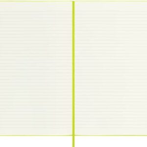 Moleskine Classic Notebook, Hard Cover, XL (7.5" x 9.5") Ruled/Lined, Lemon Green, 192 Pages