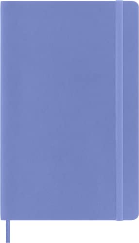 Moleskine Classic Notebook, Soft Cover, Large (5" x 8.25") Ruled/Lined, Hydrangea Blue, 192 Pages