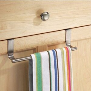 Opla3ofx Bathroom Bath Shelf Towel Rack with Double Towel Bar Wall Mount Shelf Rustproof Space Stainless Steel Wall Hanger Cloth Holder 23CM