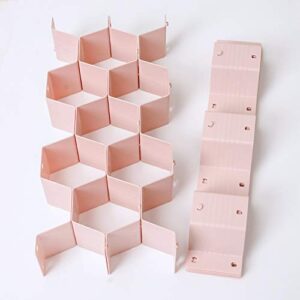 Poeland Drawer Divider Organizer 8pcs DIY Plastic Grid Honeycomb Drawer Divider