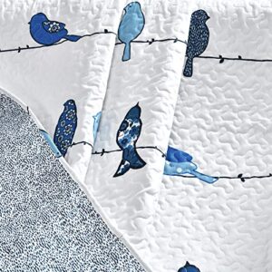 Lush Decor Rowley Birds Throw Blanket, 50" x 60", Navy