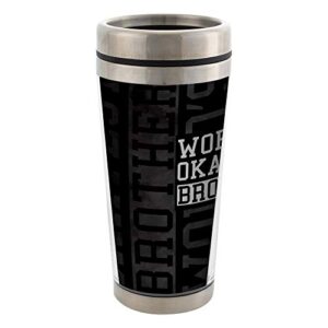 World's Okayest Brother Stainless Steel 16 oz Travel Mug with Lid