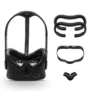 amvr vr facial interface & foam cover pad replacement comfort set for oculus rift (only work for rift cv1)