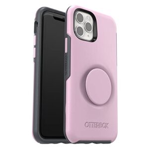 otterbox + pop symmetry series case for apple iphone 11 pro, synthetic rubber -shock-absorbent, mauvelous pink (77-63760)