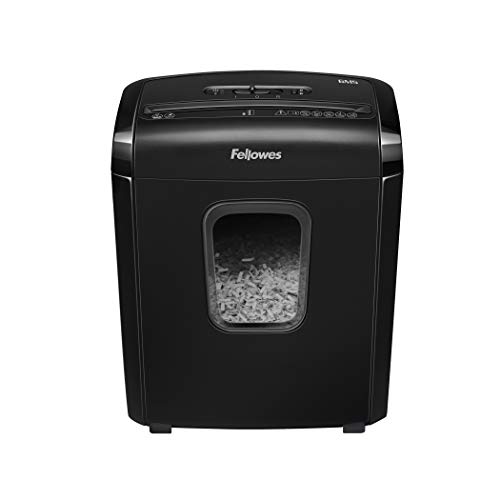 Fellowes 6M5 6-Sheet Powershred Micro-Cut Deskside Paper Shredder, Black, 3. 5 Gallon