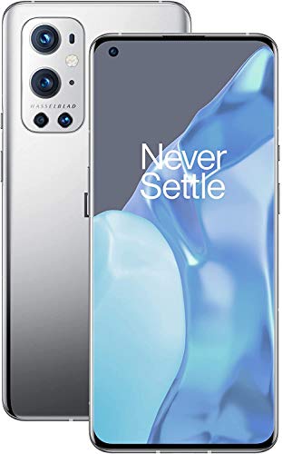 OnePlus 9 Pro 5G Dual LE2120 128GB 8GB RAM Factory Unlocked (GSM Only | No CDMA - not Compatible with Verizon/Sprint) China Version | Morning Mist (Silver)