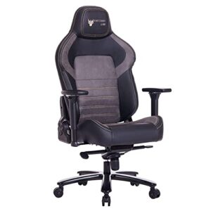 von racer big and tall gaming chair 440lb gamer chair with gel cold cure foam lumbar big and tall office chair 4d adjustable arms heavy duty metal base computer chair for gamers office workers