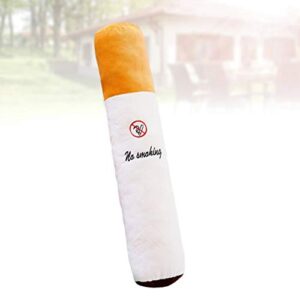 NUOBESTY Novelty Cigarette Pillow No Smoking Plush Toy Cylindrical Sofa Decoration Gifts for Home Car Use 50cm (Without Inner Container)