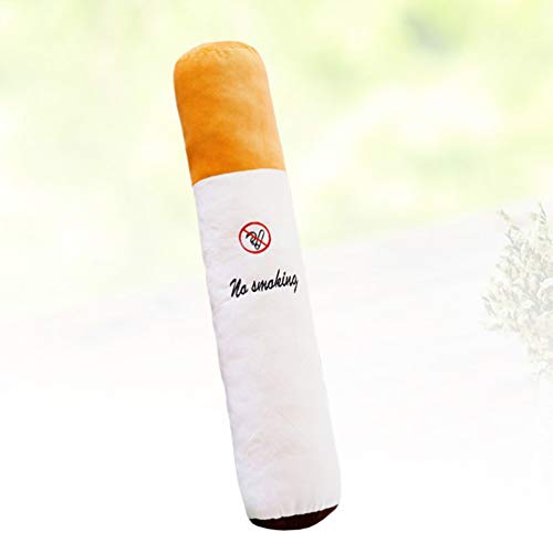 NUOBESTY Novelty Cigarette Pillow No Smoking Plush Toy Cylindrical Sofa Decoration Gifts for Home Car Use 50cm (Without Inner Container)