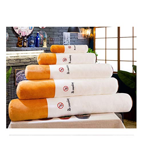 NUOBESTY Novelty Cigarette Pillow No Smoking Plush Toy Cylindrical Sofa Decoration Gifts for Home Car Use 50cm (Without Inner Container)