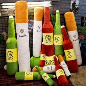 NUOBESTY Novelty Cigarette Pillow No Smoking Plush Toy Cylindrical Sofa Decoration Gifts for Home Car Use 50cm (Without Inner Container)