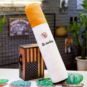 NUOBESTY Novelty Cigarette Pillow No Smoking Plush Toy Cylindrical Sofa Decoration Gifts for Home Car Use 50cm (Without Inner Container)