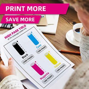 PGI-2200XL Compatible Canon PGI 2200 XL Pigment Ink Cartridges Work for Canon Maxify MB5420 MB5120 MB5320 MB5020 iB4120 iB4020 Printers (Black/Cyan/Magenta/Yellow, 4-Pack)