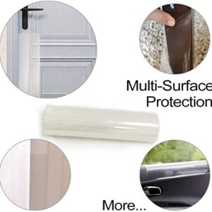 Door Scratch Protector, Protect Your Door, Furniture and Wall with Clear Premium Heavy Duty Door Cover Scratch Shield, Large Vinyl Door Guard for Dog Scratching