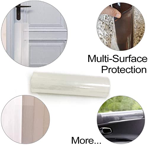 Door Scratch Protector, Protect Your Door, Furniture and Wall with Clear Premium Heavy Duty Door Cover Scratch Shield, Large Vinyl Door Guard for Dog Scratching