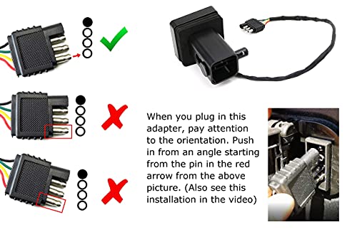 iJDMTOY Smoked Lens 15-LED Tow Hitch Receiver Brake Tail Light w/Strobe Feature Compatible With Truck SUV Trailer Equipped Class 3/4/5 2-Inch Towing Adapter Hole