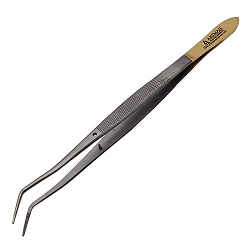 Meriam Premium Tweezers Cotton Pliers Dental Dressing Angled Tip Surgical Forceps Instruments ARTMAN Brand