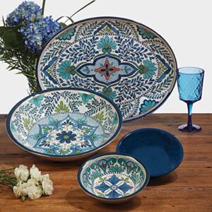 Cerified International Talavera 2-Piece Melamine Platter, Set, Multicolored