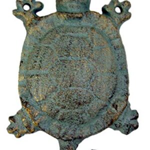 Wowser Cast Iron Turtle Wall Hook Set, Pack of 3, 5 1/4 Inch