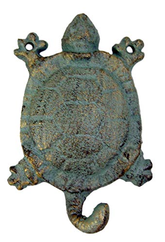 Wowser Cast Iron Turtle Wall Hook Set, Pack of 3, 5 1/4 Inch