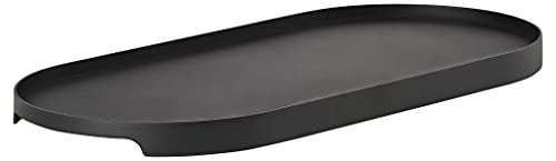 ZONE DENMARK, SINGLES Oval Tray, Metal, Modern Design, Black, 1 Count