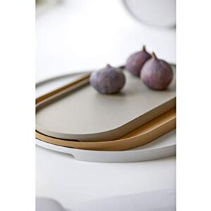 ZONE DENMARK, SINGLES Oval Tray, Metal, Modern Design, Black, 1 Count