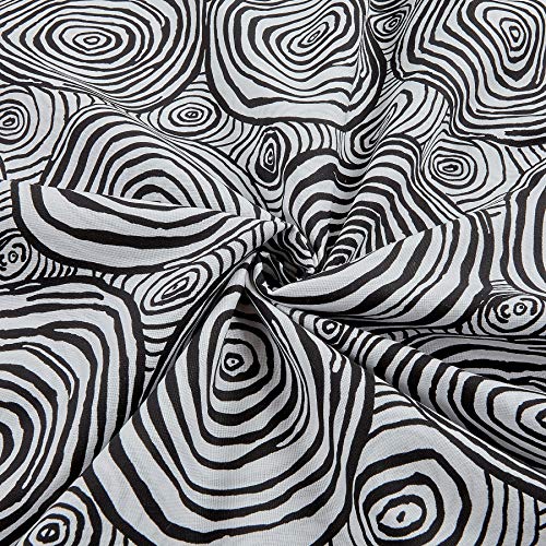 Kaffe Fassett Collective for FreeSpirit Onion Rings Black, Fabric by the Yard