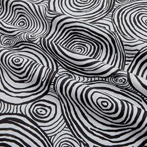 Kaffe Fassett Collective for FreeSpirit Onion Rings Black, Fabric by the Yard