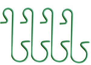 ruiling 100pcs metal s hooks diy christmas tree decoration pendants ornaments hanging hooks multi-function s-shaped hook hanger green