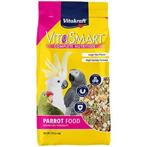 vitakraft vita smart parrot food, 7 lb