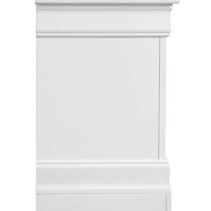 Glory Furniture Louis Phillipe , White Nightstand, 24" H X 22" W X 16" D