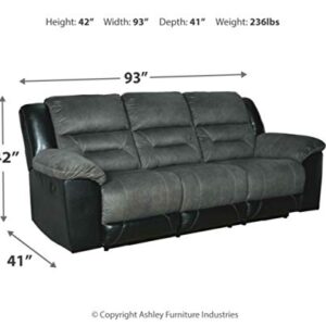 Signature Design by Ashley Contemporary Reclining Sofas, Gray