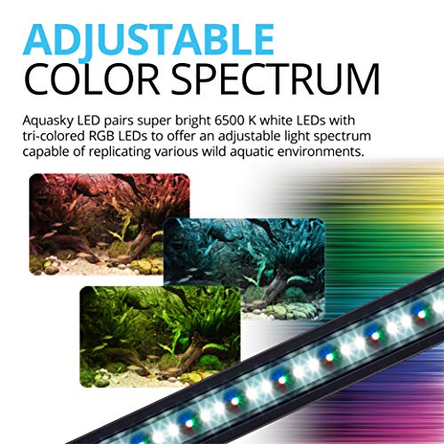 Fluval Aquasky 2.0 LED Aquarium Lighting, 12 Watts, 15-24 Inches