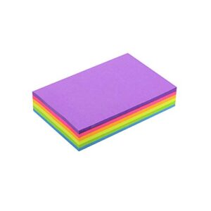 Early Buy Sticky Notes 6 Bright Color 6 Pads Self-Stick Notes 4 in x 6 in, 45 Sheets/Pad