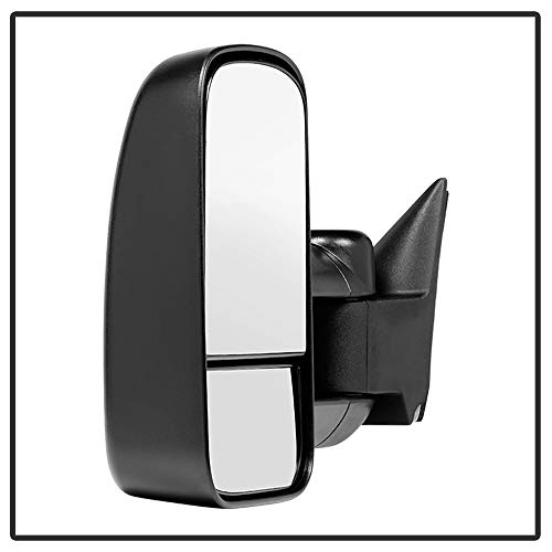 Acanii - Telescope Dual Arm Mount Towing Power Non Heat Side Mirrors Driver+Passenger For 88-98 Chevy/GMC C/K 1500 2500