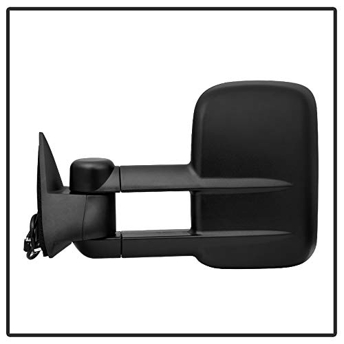 Acanii - Telescope Dual Arm Mount Towing Power Non Heat Side Mirrors Driver+Passenger For 88-98 Chevy/GMC C/K 1500 2500