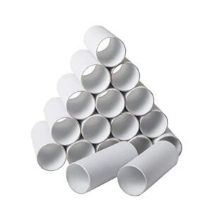 30 pack craft rolls - round cardboard tubes - cardboard tubes for crafts - craft tubes - paper tube for crafts - 1.57 x 3.9 inches - white