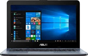 asus 2019 14" premium high performance laptop computer| amd a6-9225 up to 3.0ghz| 4gb ddr4 ram| 500gb hdd| amd radeon r4| wifi| bluetooth| usb 3.1 type-c| hdmi| silver gradient| windows 10 home|