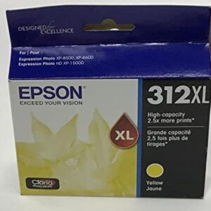 Epson T312XL220 Claria Photo HD Cyan High Capacity Cartridge Ink & T312XL420 Claria Photo HD Yellow High Capacity Cartridge Ink