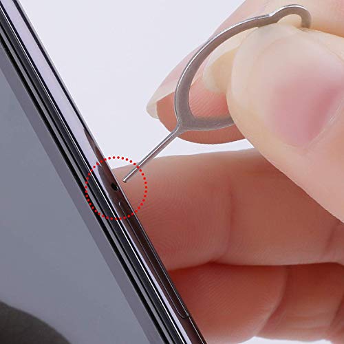 AYWFEY 16 Pieces SIM Card Removal Openning Tool Tray Eject Pins Needle Opener Ejector Compatible with All iPhone Apple iPad HTC Samsung Galaxy Cell Phone Smartphone Watchchain Link Remover