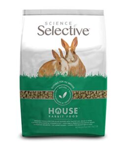 supreme petfoods science selective house rabbit food, brown,natural,52.8 ounces