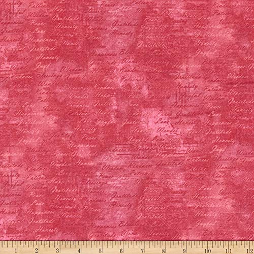 Soulful Shades Good Writing Rose Quilt Fabric