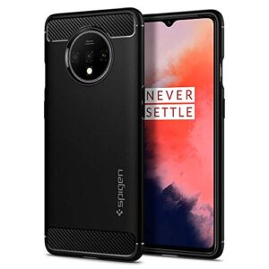 spigen rugged armor designed for oneplus 7t case (2019) - matte black