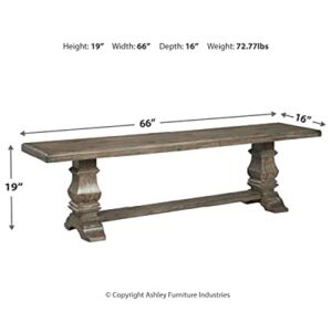 Signature Design by Ashley Wyndahl Dining Bench, Rustic Brown