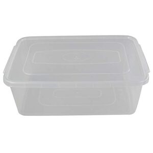 Pekky 15 Quart Plastic Storage Box, Clear Bin Organizer(2 Packs)